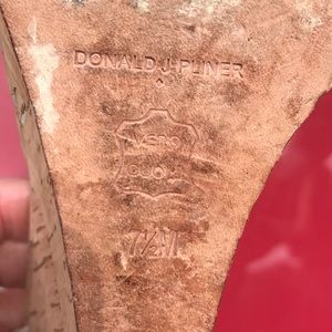 Donald J. Pliner | Shoes | Donald J Plummer Amazing Silver Wedge ...